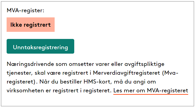 HMS-kort bestillingsløsning